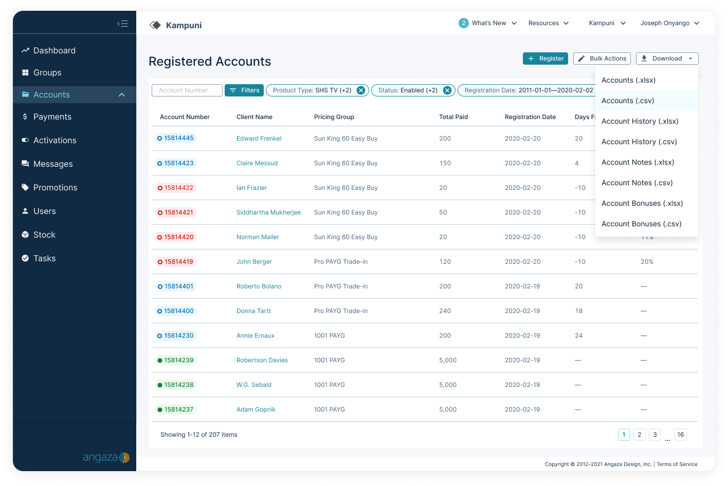 Reporting & Analytics | Angaza Reporting & Analytics | Angaza